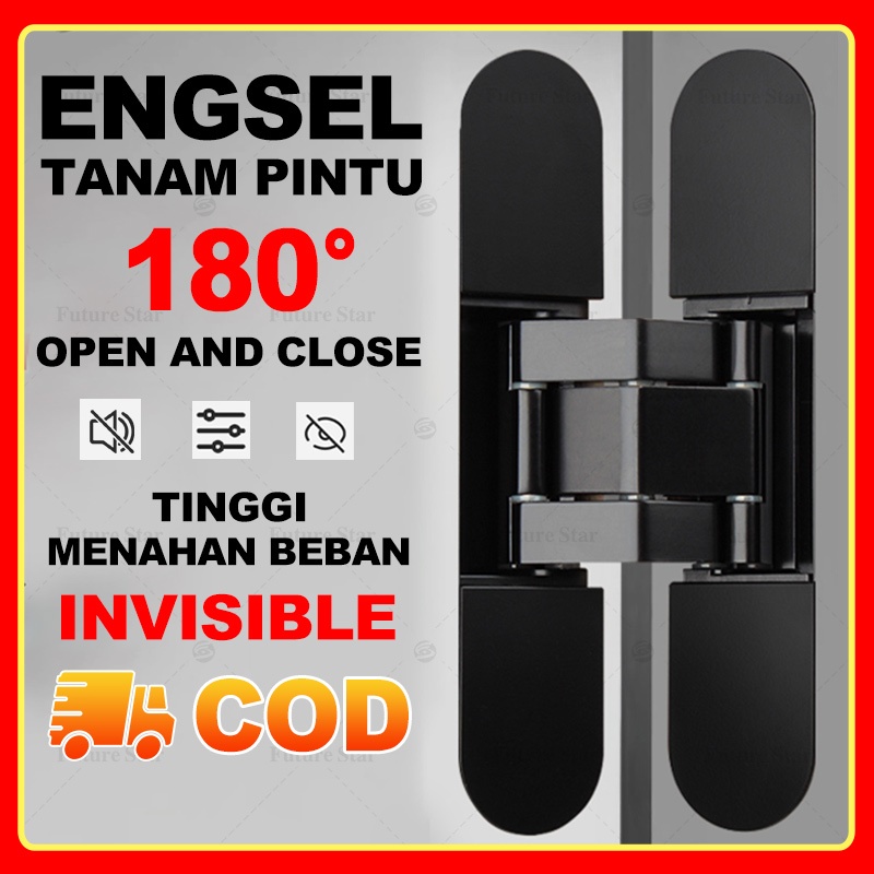 Jual Engsel Tanam Pintu Rumah Holder Invisible Hinges Adjustable Door ...