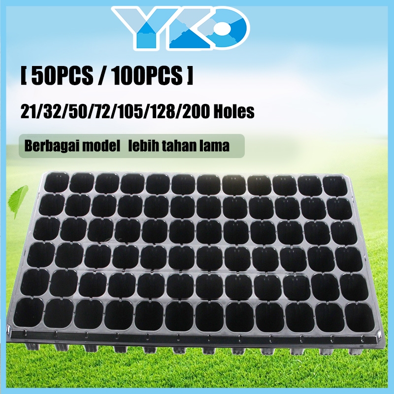Jual 【50/100 Pcs】21 / 32 / 50 / 72 / 105 / 128 / 200lubang pot tray ...