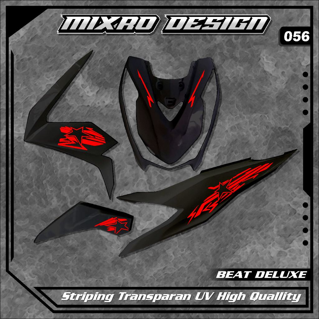 Jual STRIPING TRANSPARAN BEAT DELUXE 2020-2023 VARIASI LIST MOTOR ...