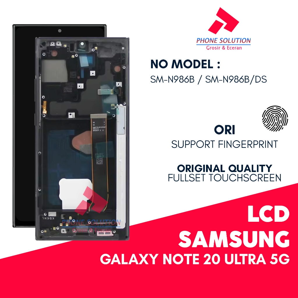 Jual LCD Samsung Note 20 Ultra 5G - Include FrameFullset TouchScreen ...