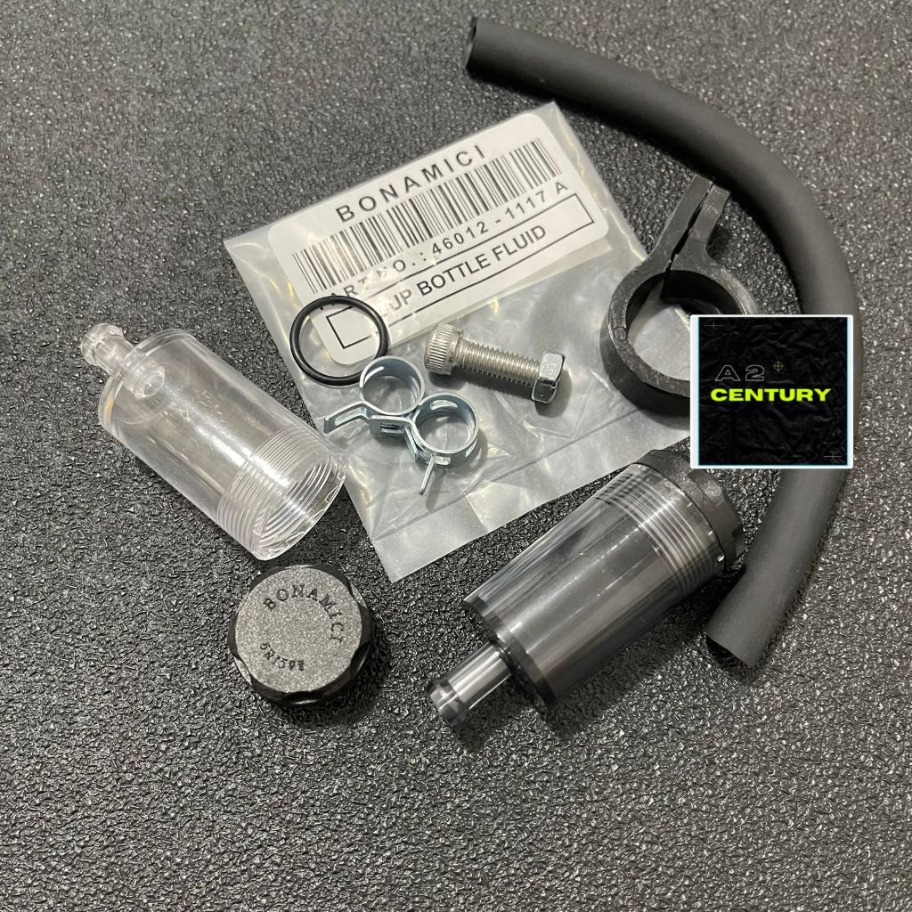 Jual Tabung Master Rem transparan Bonamici + BREKET DUDUKAN TABUNG ...