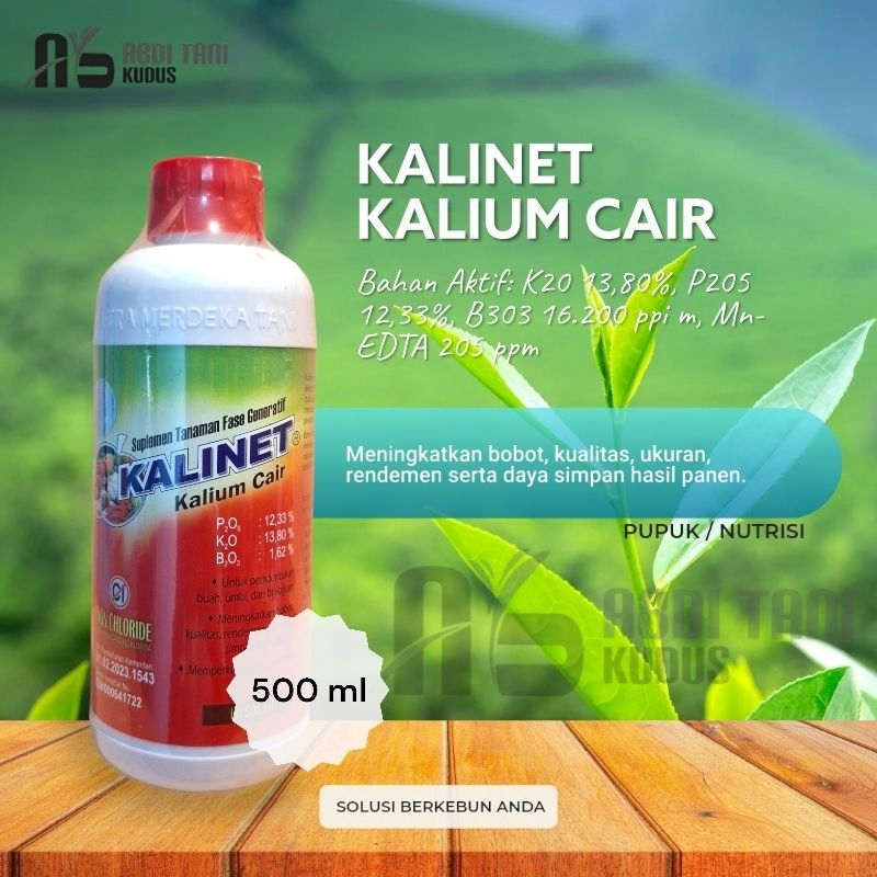 Jual KALINET 500 ML KALIUM CAIR SUPLEMEN TANAMAN FASE GENERATIF ...