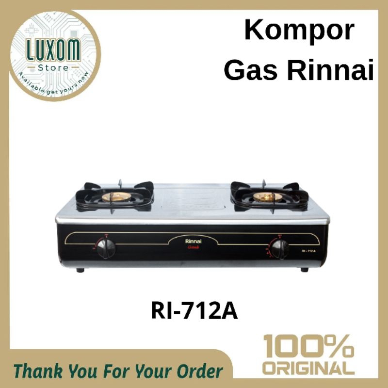 Jual Kompor gas rinnai RI-712A/kompor gas rinnai/rinnai/kompor/2 tungku ...