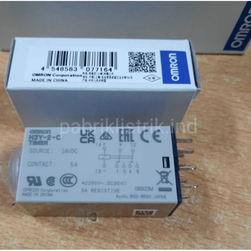 Jual Timer relay H3Y 2 C 5s 5 detik 24VDC DC24V Omron original | Shopee Indonesia