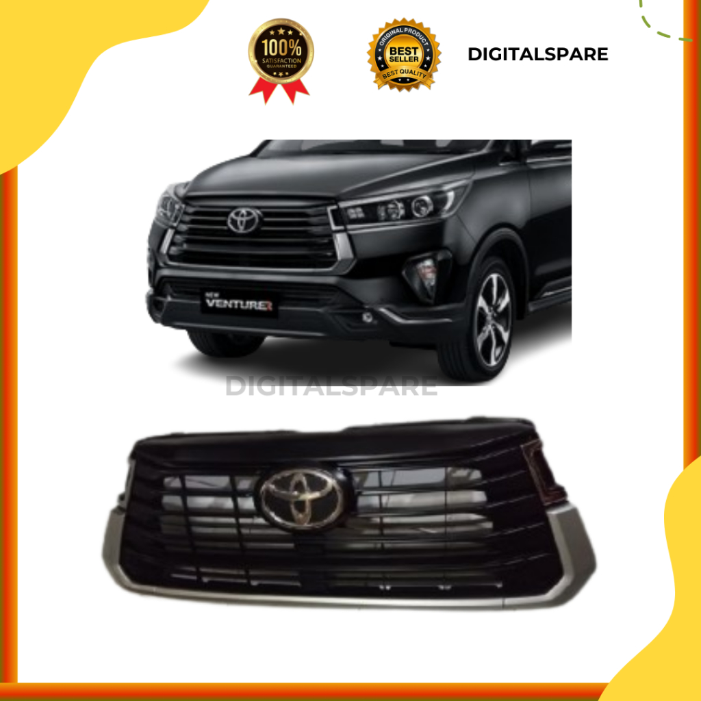 Jual Grill Innova reborn facelift type G silver chrome original baru ...
