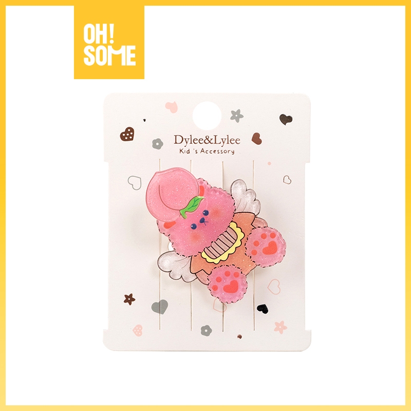 Jual OHSOME Penjepit Rambut Beruang Kecil JS Warna Merah Muda | Shopee ...