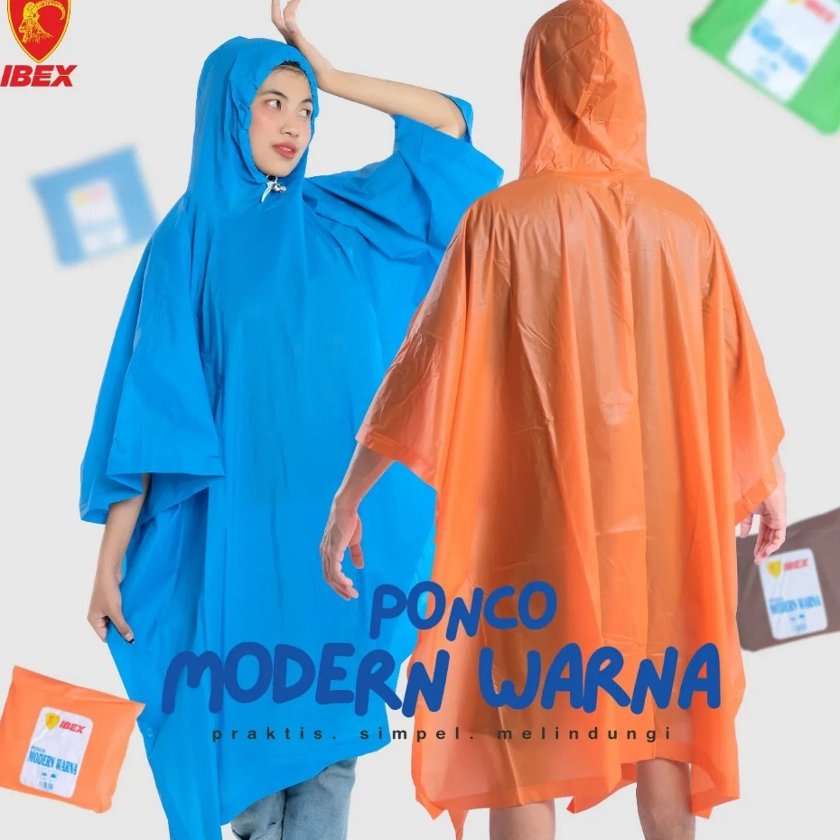 Jual JOPE Jas Hujan Ponco Ibex Modern Warna - Desain Modern, Cocok ...
