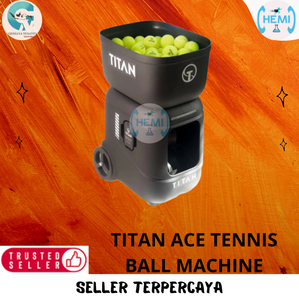 Jual Titan Ace Tennis Ball Machine Capacity 150 Ball / Mesin Bola ...