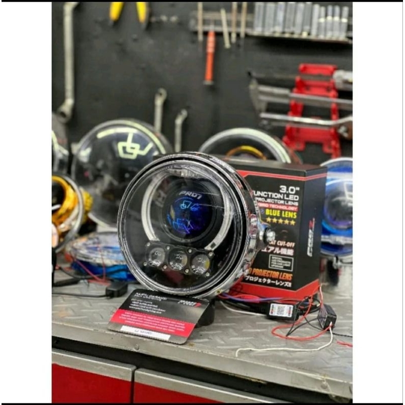 Jual BILED PRO7 MINILASER NINJA AES TURBO DOBEL LASER 3INC DEVIL RGB ...