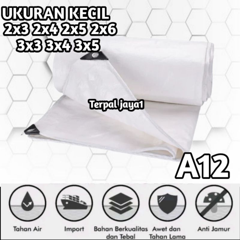 Jual Terpal putih A12 korea ukuran 2x3 2x4 2x5 2x6 3x3 3x4 3x5 | Shopee ...