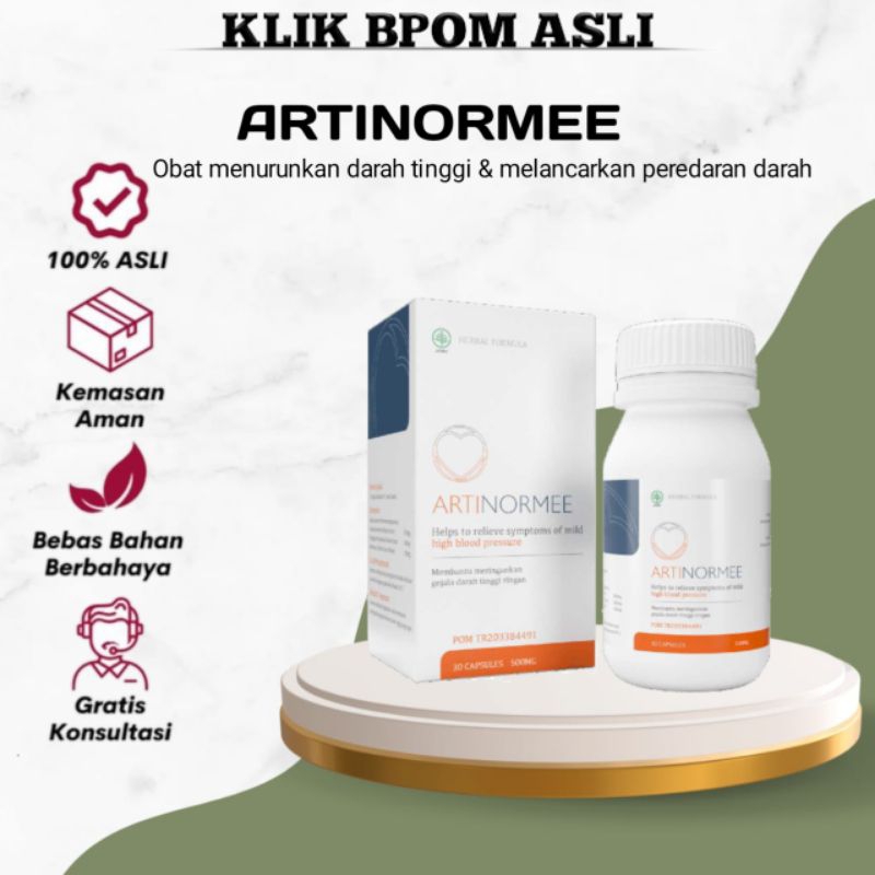 Jual Artinormee Original Obat Herbal Atasi Hipertensi Stroke Jantung ...