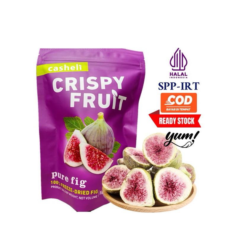 Jual casheli Crispy Fig Freeze-dried Fig Buah Tin 30g Buah Asli | Shopee Indonesia