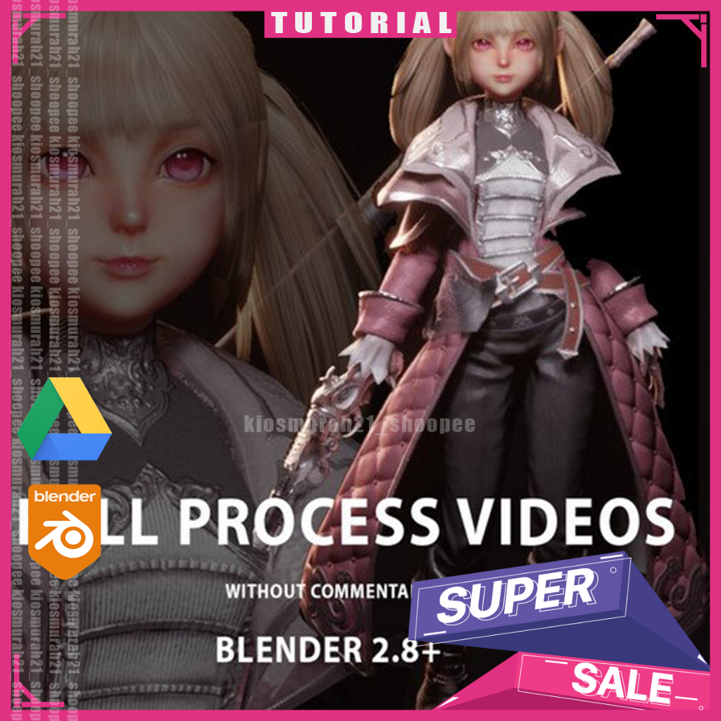 Jual Blender 3D - FlyCat Fly Create an MMORPG character style in ...