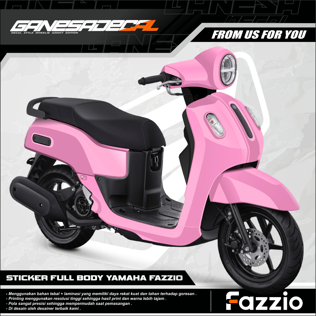 Jual Decal Sticker Fazzio Dekal Stiker Motor Yamaha Fazzio Full Body ...