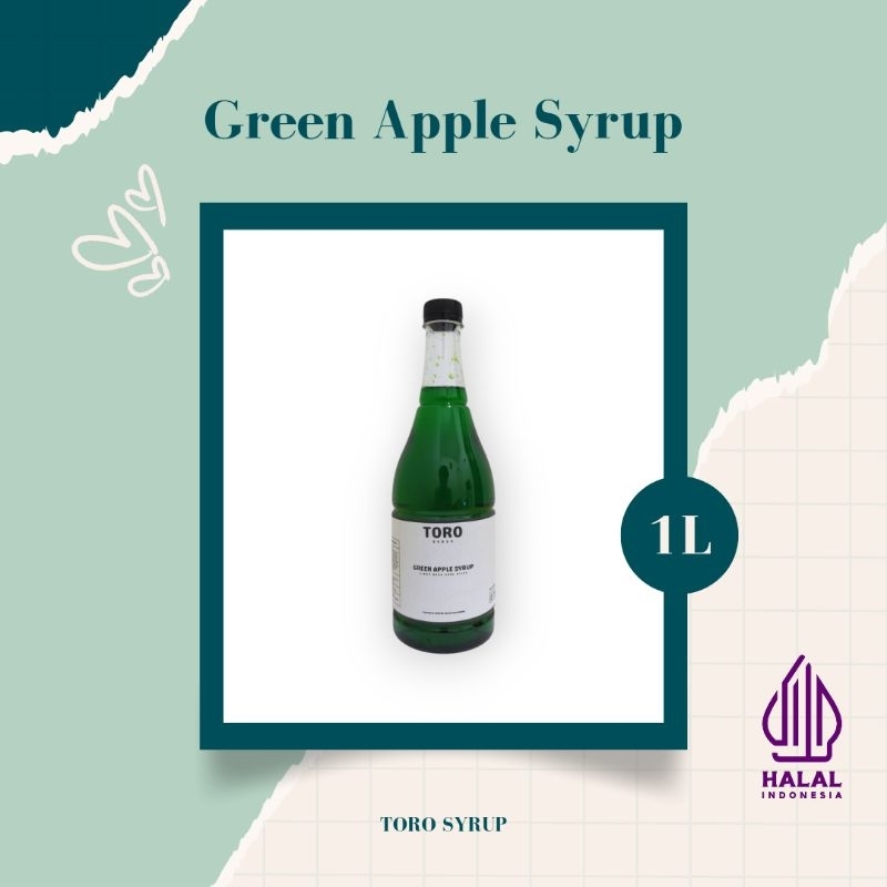 Jual TORO Green Apple Syrup 1 Liter ( Sirup Apel Hijau ) | Shopee Indonesia