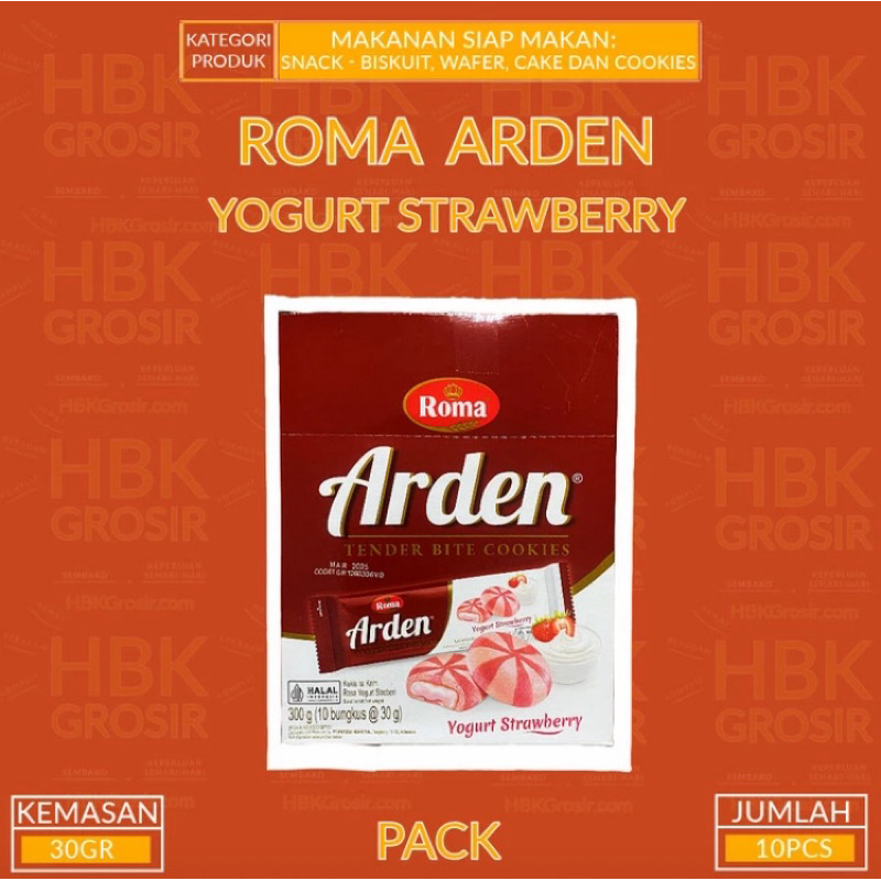 Jual Roma Arden Yogurt Stroberi - Box isi 10 Pack | Shopee Indonesia