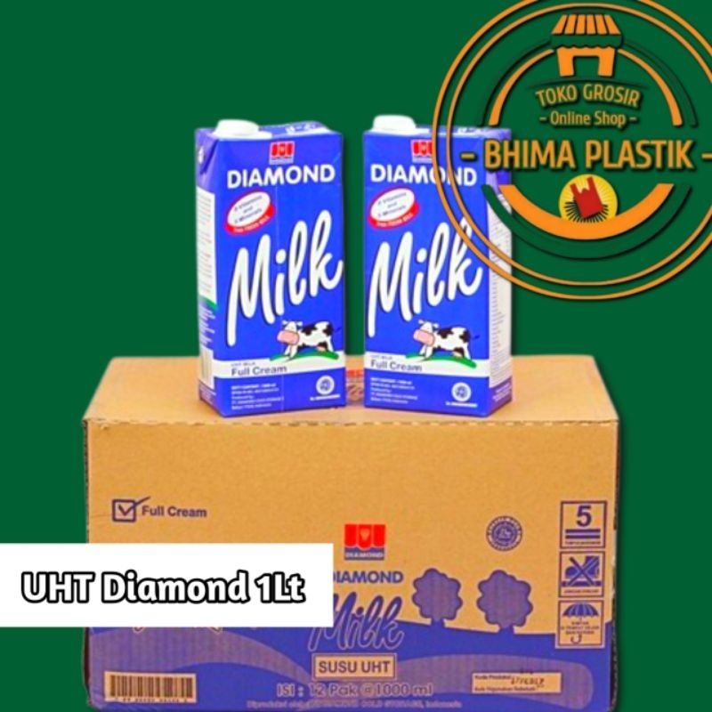 Jual Susu uht diamond 1000ml / 1liter | Shopee Indonesia
