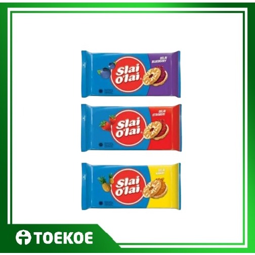 Jual TOEKOE Biskuit Roma Slai Olai 240gr Rasa Strawberry Blueberry ...