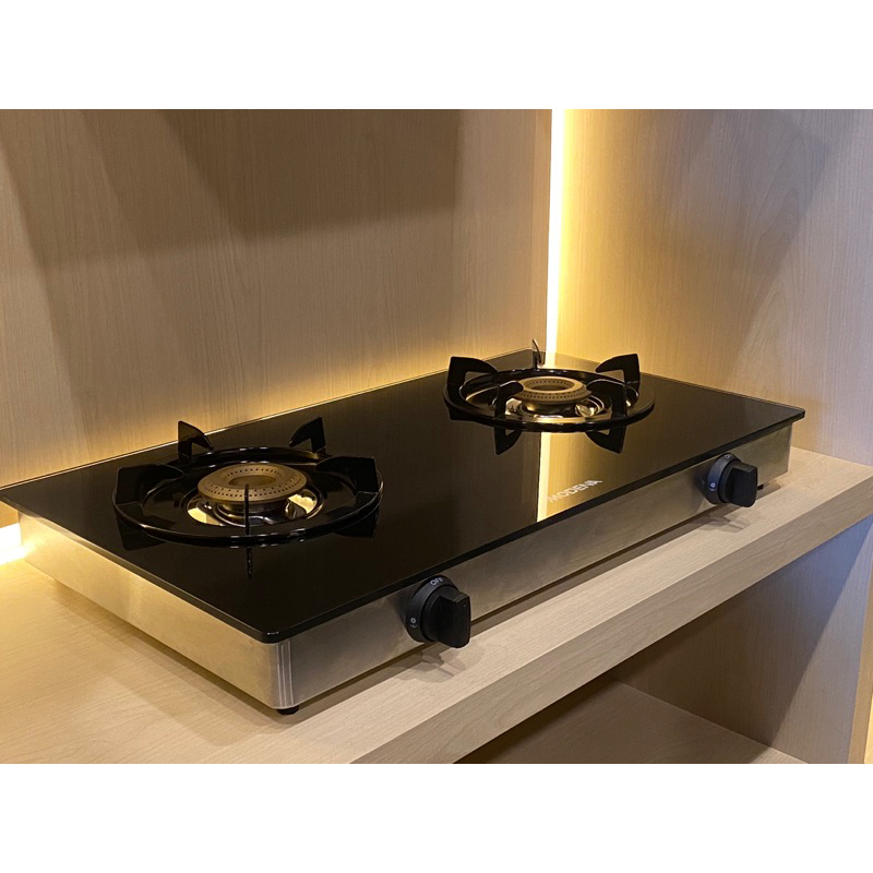 Jual Modena Kompor Gas 2 Burner Aluminum PC 2721 L | Shopee Indonesia