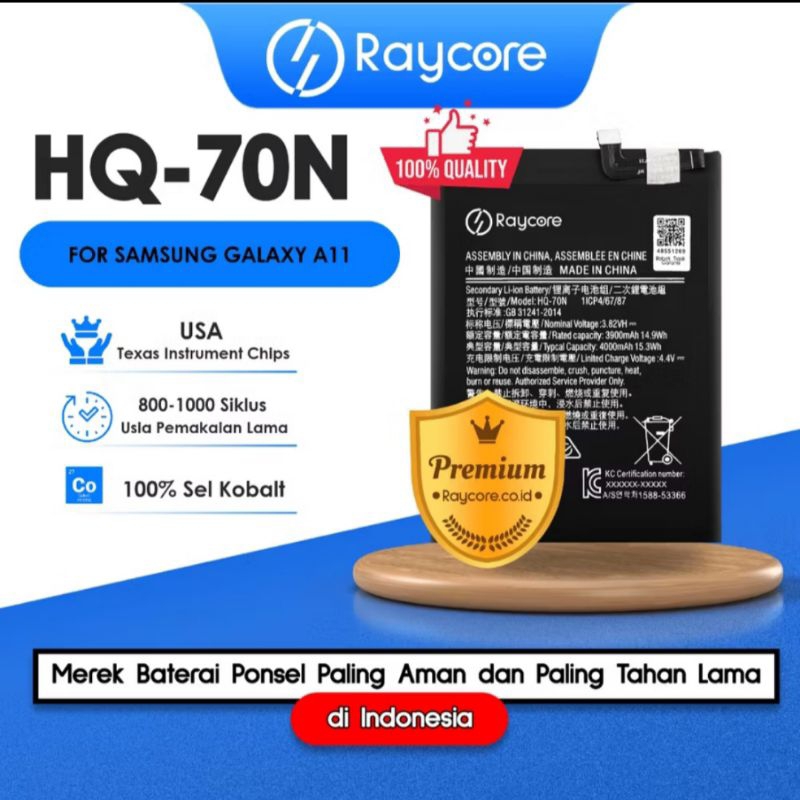 Jual Raycore Baterai Samsung A11 HQ70N Batt Original Raycore Sam A11 ...
