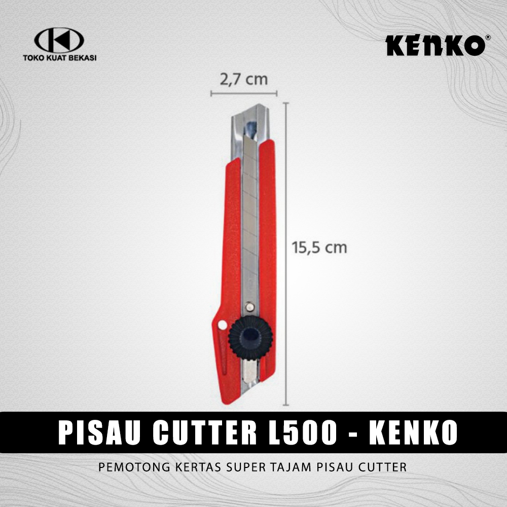 Jual Cutter Besar KENKO L-500 Pisau Kater Potong Kertas L500 | Shopee ...