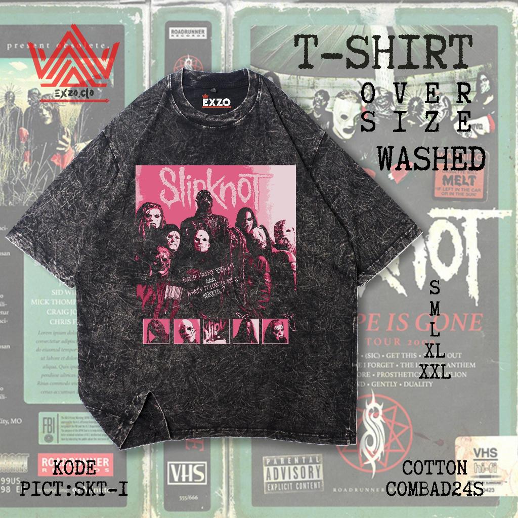 Jual EXZO kaos SLIPKNOT OVERSIZE |COTTON COMBED24S| BAJU BERMOTIF ...