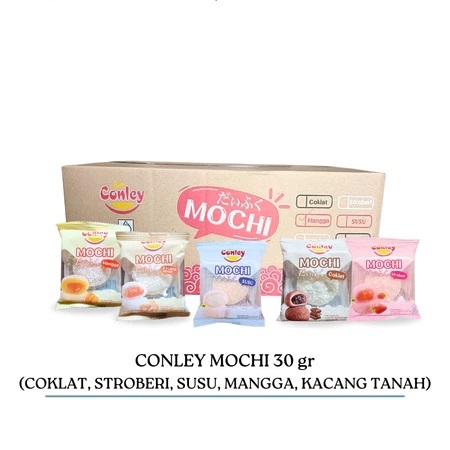 Jual ( 1 Karton isi 60pcs ) Conley Mochi Bebagai Aneka rasa 30gr ...