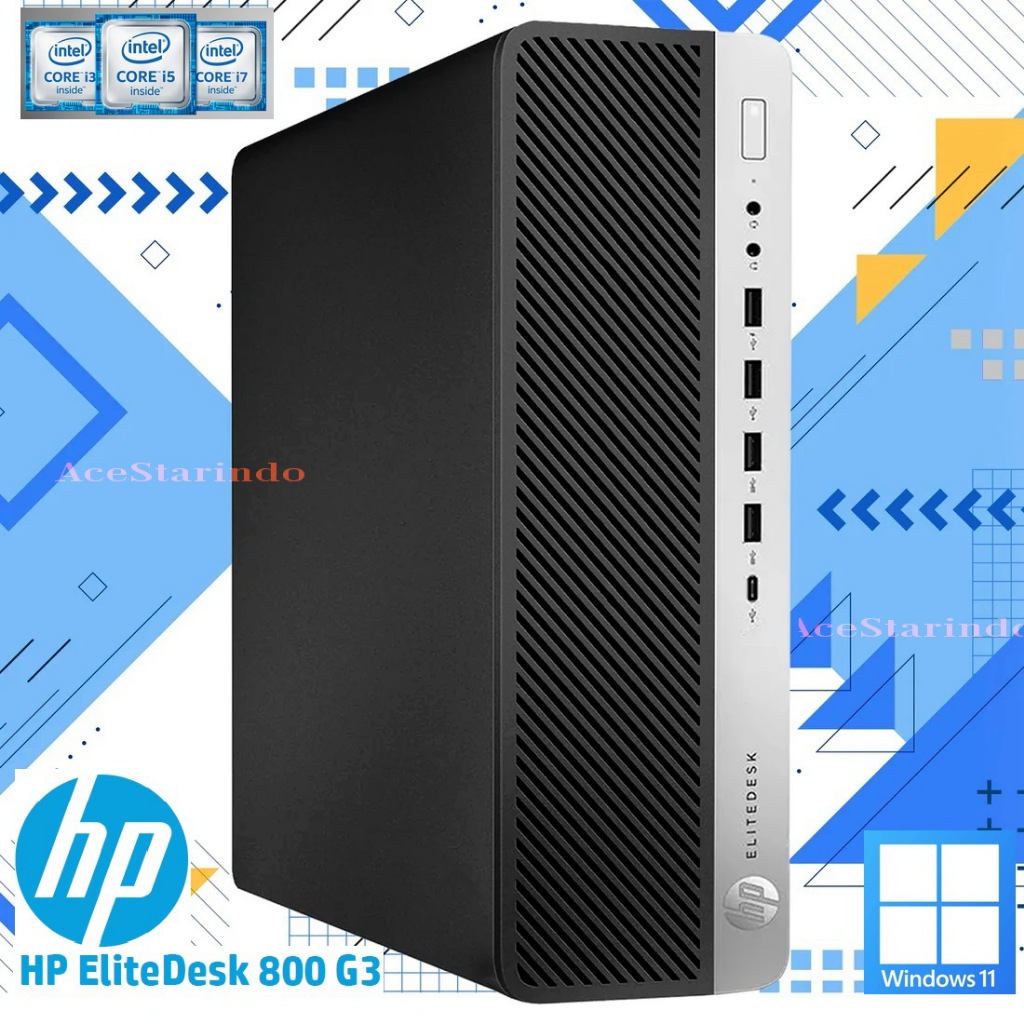 Jual PC HP EliteDesk 800 G3 SFF Core i3 / i5 / i7 Gen 6 / Gen 6th Slim ...