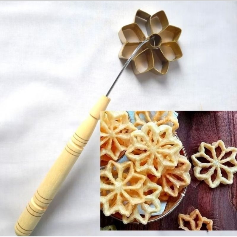 Jual cetakan kue kembang goyang kue antari atau lantari besar | Shopee ...