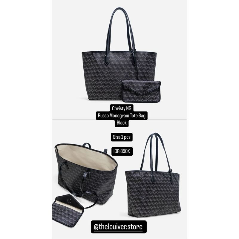 Jual Russo Monogram Tote Bag CHRISTY NG | Shopee Indonesia