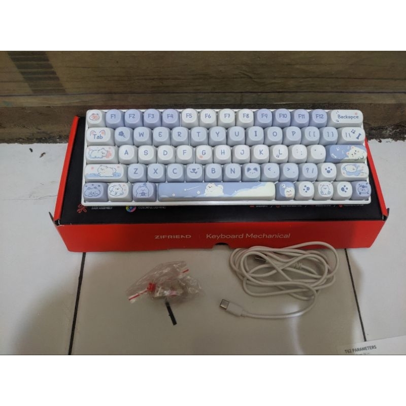 Jual zifriend T62 blue-white red switch (baru) | Shopee Indonesia