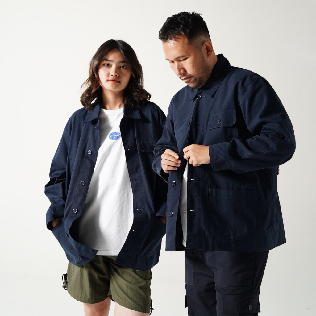 Jual PattentPlus - RAASM Navy - Canvas Jacket - Jaket Pria dan Wanita ...
