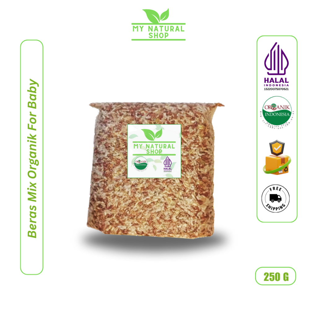 Jual Beras Organik Mix for baby & diet (250g) | Shopee Indonesia