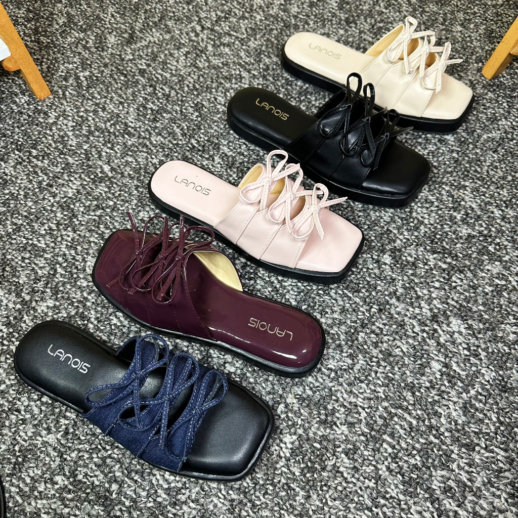 Jual Sendal RENATA Sandal Flat Premium Kekinian Sandal Slop Pita Sendal ...