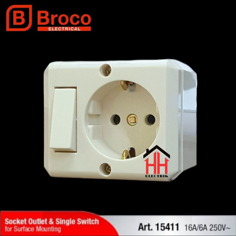 Jual Stop Kontak Arde + Saklar Engkel Outbow Engkel Stop Arde OB BROCO ...