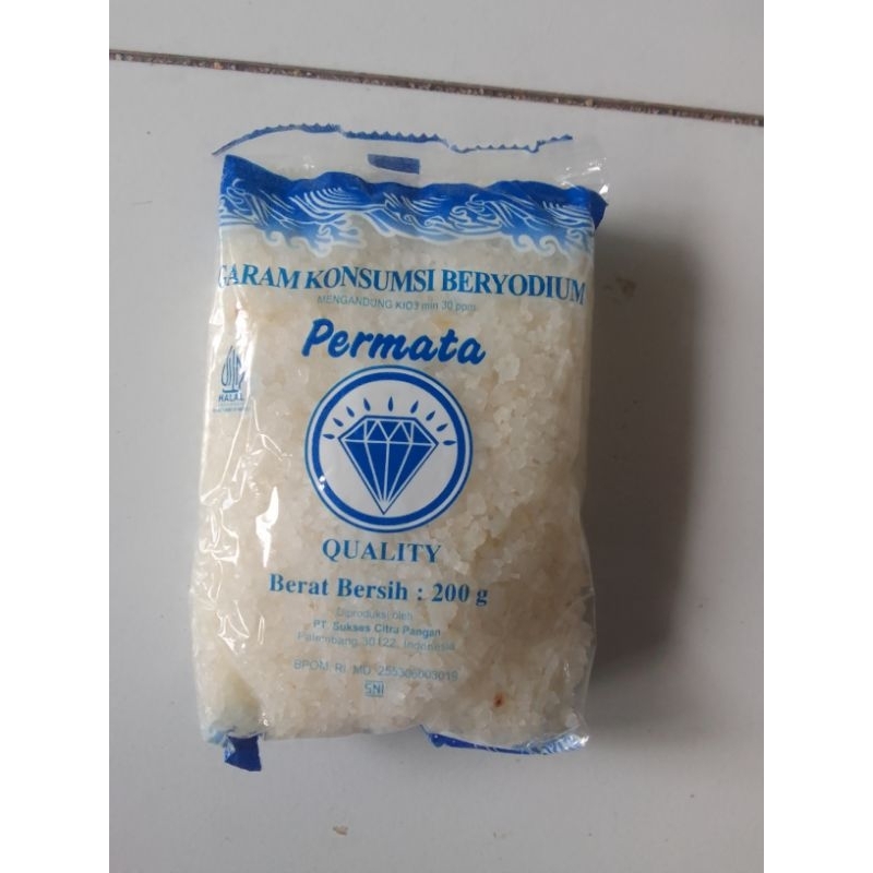 Jual Garam Kasar beryodium 200 gram | Shopee Indonesia