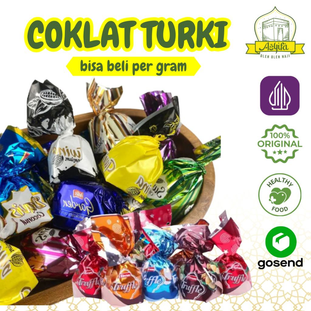 Jual COKELAT ARAB TURKI Premium 1Kg Pasti Fresh Cokelat Mix Camilan ...