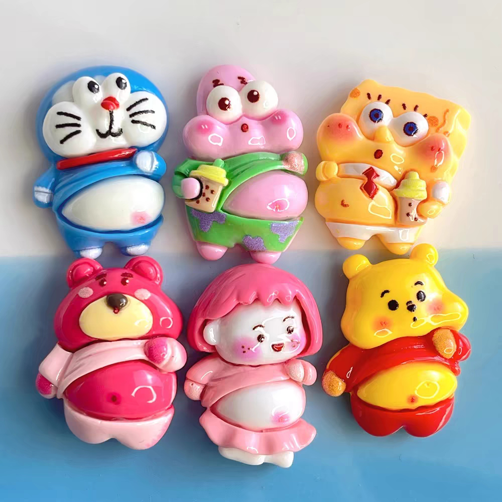 Jual 10 Pcs Resin Clay Doraemon Pooh Lotso Sponge Bob Big Size | Shopee ...