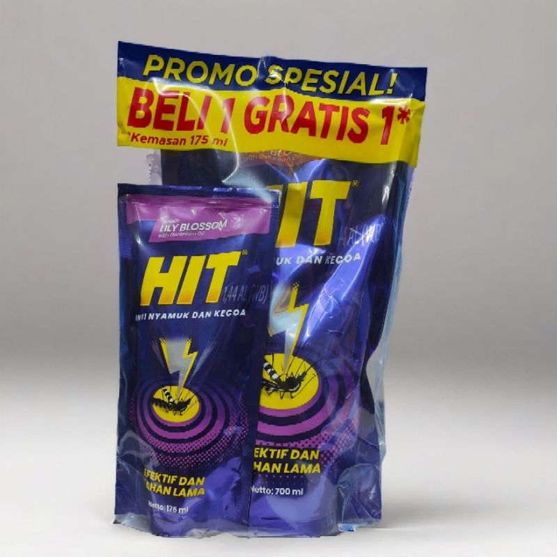 Jual Hit anti nyamuk Refill liquid cair buy 1 get 1 ( 700 ml + 175 ml ...