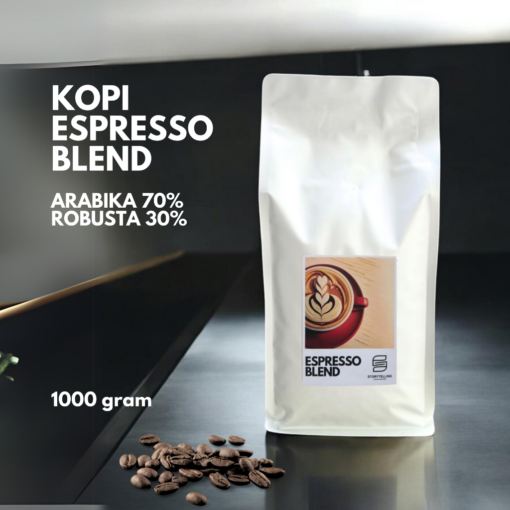 Jual Kopi espresso blend Arabika 70% Robusta 30% / House blend coffee ...