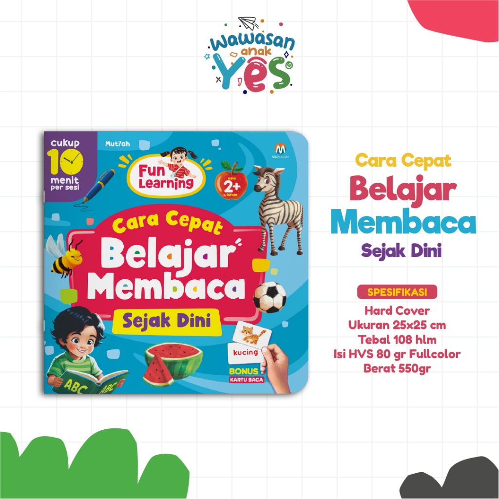 Jual buku cara cepat belajar membaca sejak dini latihan lancar pintar ...