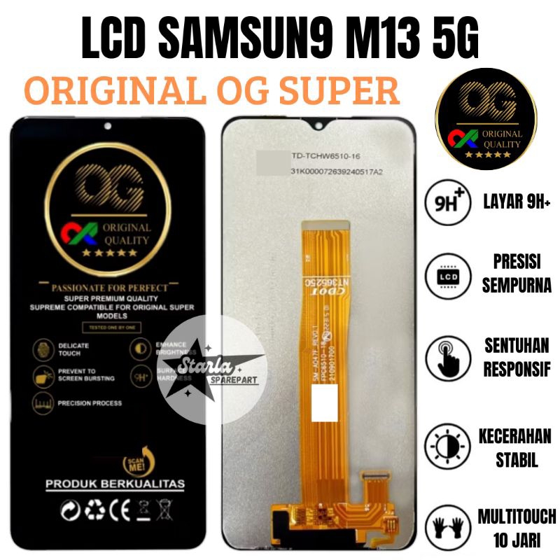 Jual LCD TOUCHSCREEN SAMSUNG M13 5G Original OG SUPER GRATIS LEM+OBENG ...