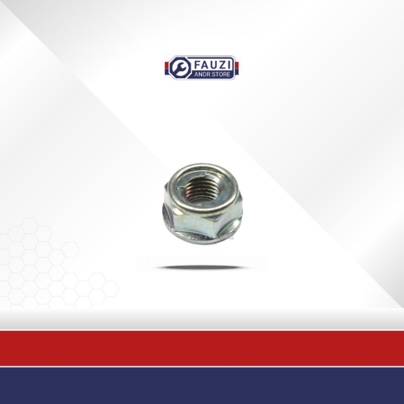 Jual MUR AS RODA MOTOR | Mur Flange Lock M10 besi galvanis putih | Mur ...
