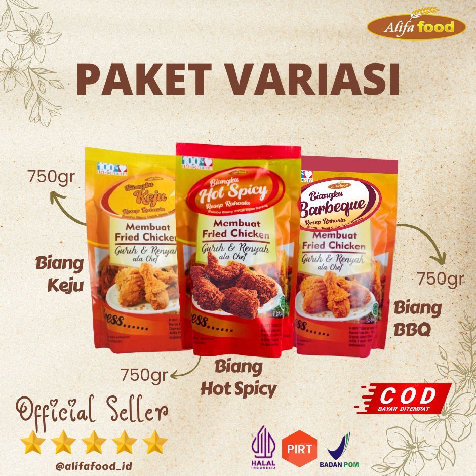Jual ALIFA FOOD-Bumbu Biang Varian Rasa, Biang Barbeque, Biang Keju ...