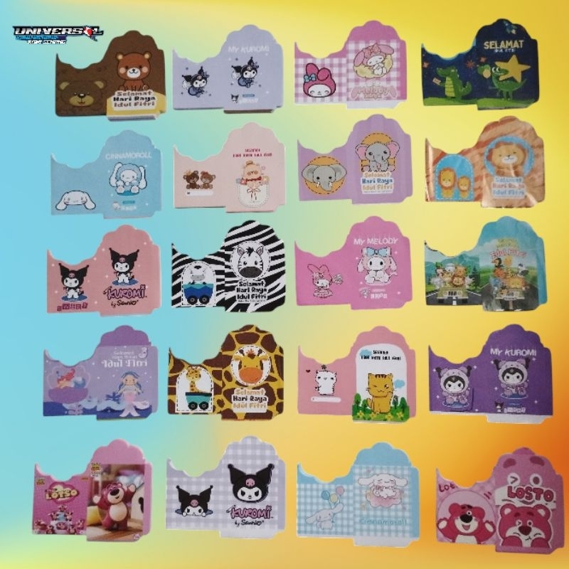 Jual Amplop Lebaran Kuromi Labubu Kartun & Muslim Medium (7X12 ...