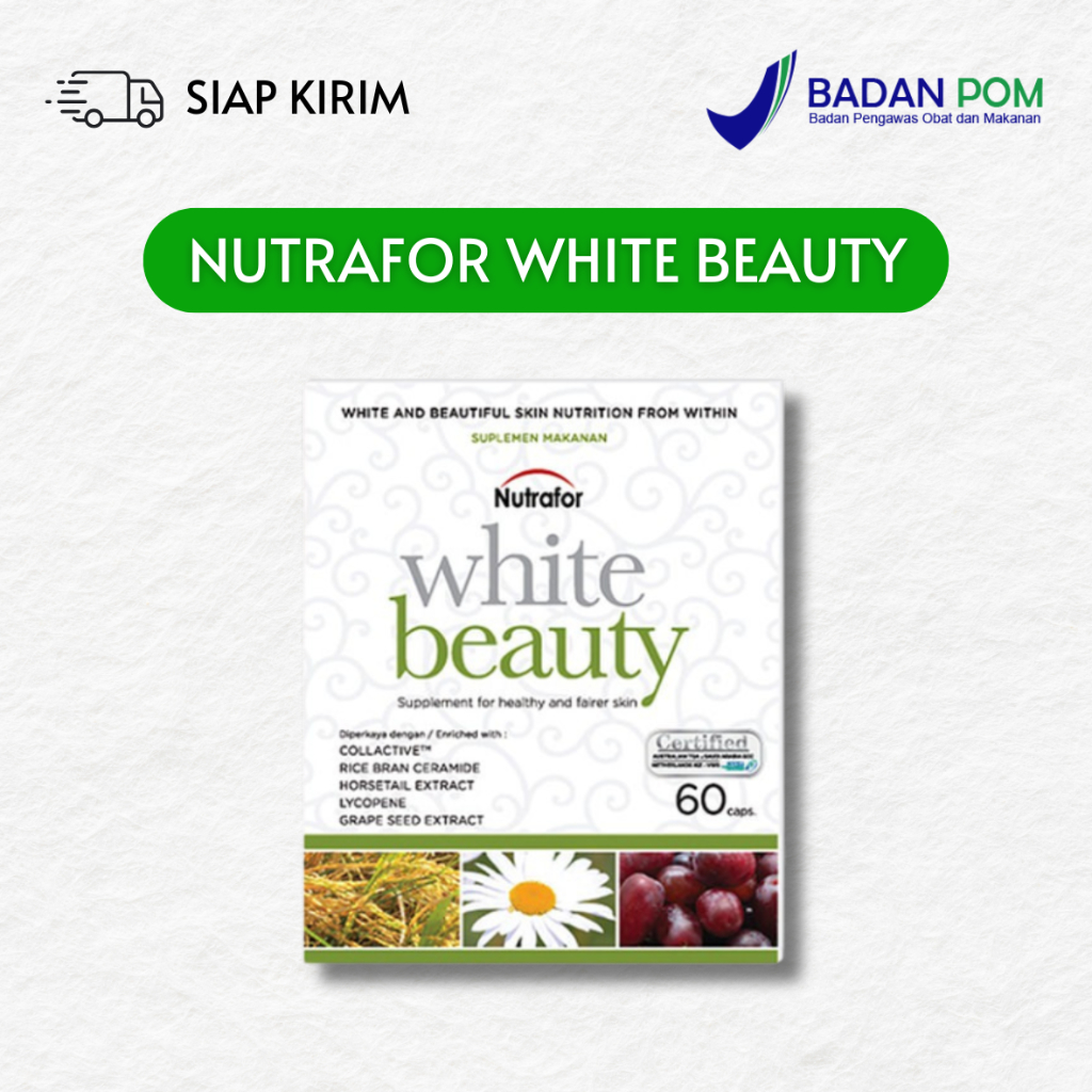 Jual NUTRAFOR White Beauty Collagen | Suplemen Kecantikan Glutathione ...