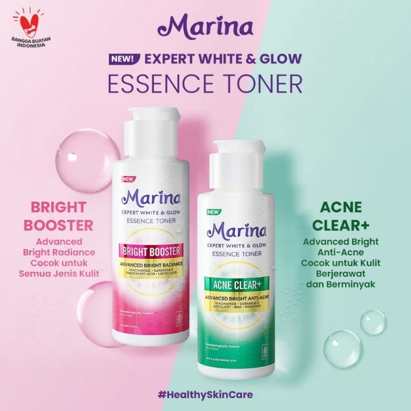 Jual Marina Expert White & Glow Essence Toner 100% original | Shopee ...