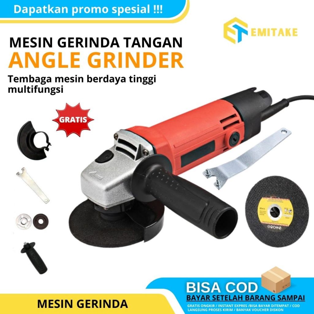 Jual Mesin Gerinda Tangan Listrik 4inch Laxton Angle Grinder Mata ...