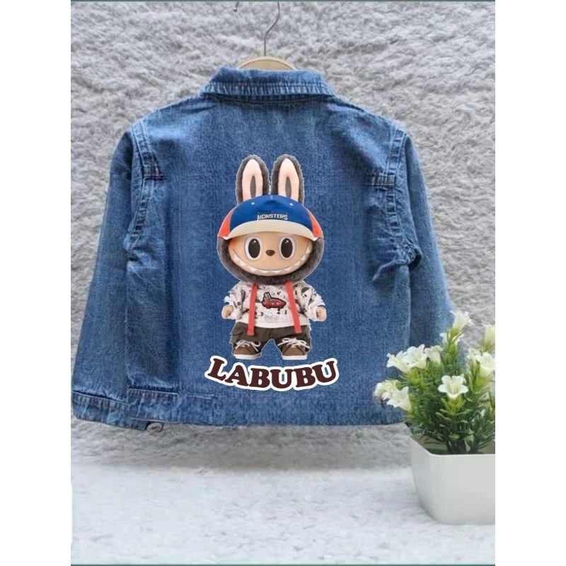 Jual Jaket Jeans Anak Perempuan Premium Karakter Labubu Dan Kuromi Usia ...