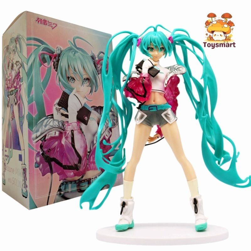 Jual Hatsune Miku Vocaloid Waifu Action Figure Hatsune Miku With Solwa ...